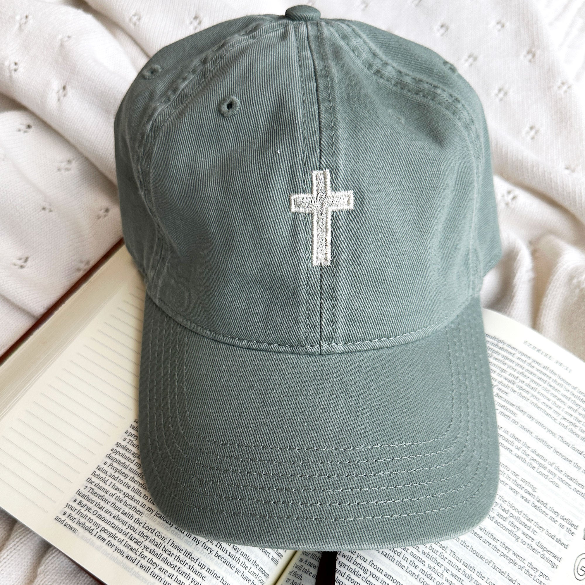 Embroidered Mini Cross Baseball Cap